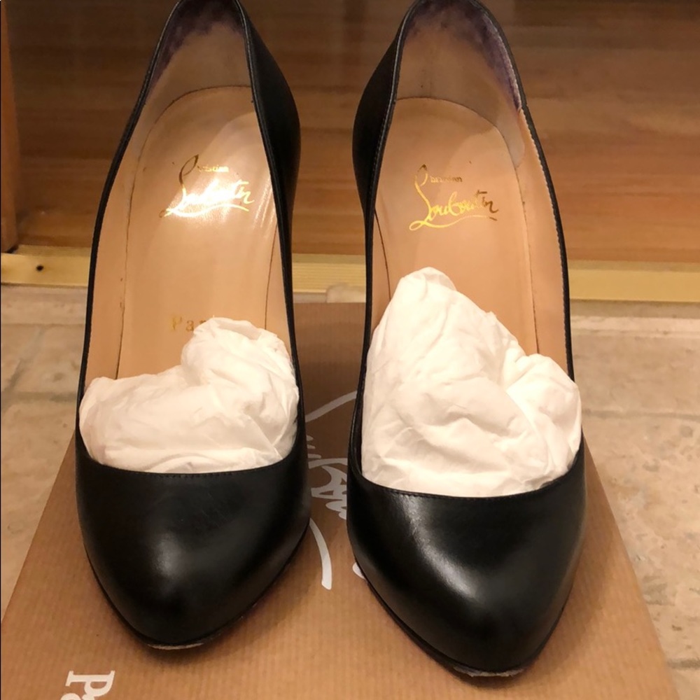 Christian Louboutin Dorissima 100 Shiny Calf - Gem